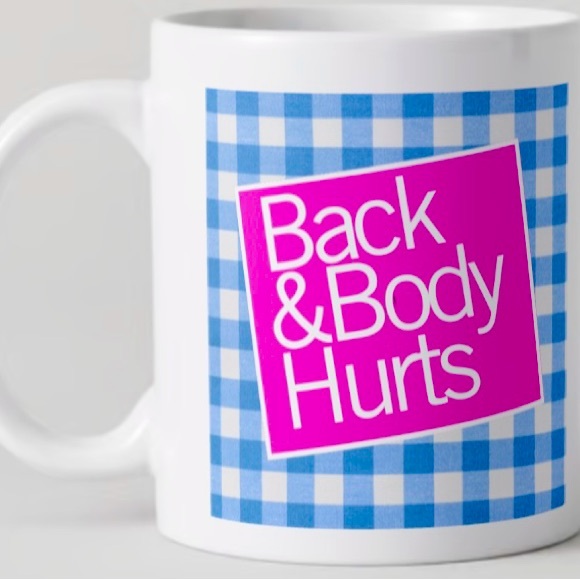 Dining | Handmade Back Body Hurts Ceramic Mug | Poshmark